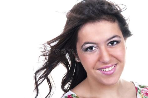 Latina Joven Sonriente Aislada Imagen De Archivo Imagen De Muchacha Encantador 24678581