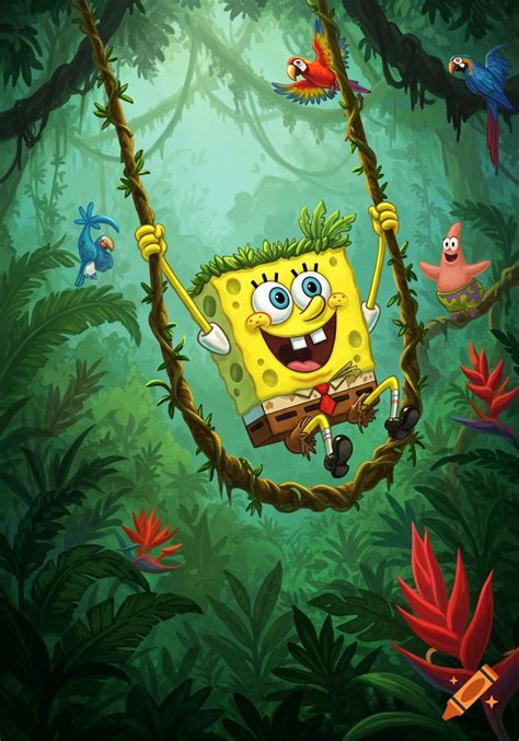 Photorealistic 3d Render Of A Rugged Dirty Spongebob Squarepants With