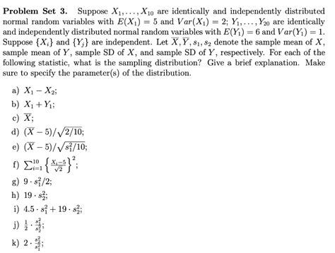 Solved Problem Set Suppose X X Are Chegg Com