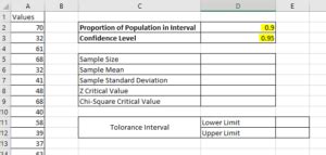 How To Calculate A Tolerance Interval In Excel Sheetaki