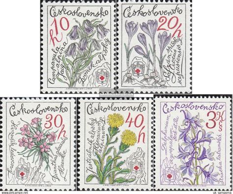 neufs czechoslovakia 2494 2498 complete issue unmounted mint
