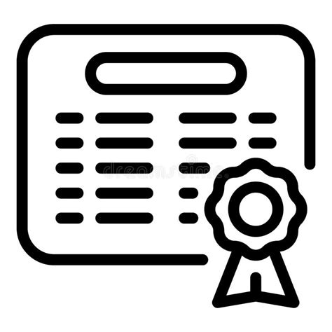 Official Document With Lines And Ribbon Stamp Representing Validation