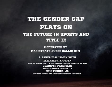 The Gender Gap Plays On The Future Of Title Ix Achieving Parity For Women And Girls In Sports
