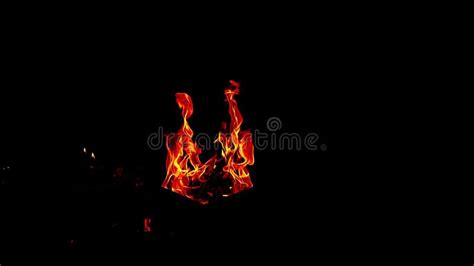 Small Torch Fire Small Camp Fire Fire And Flames Isolated On