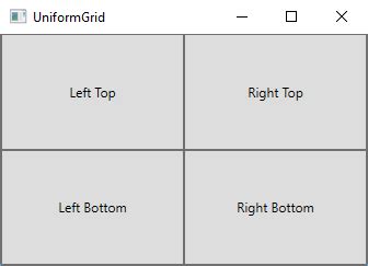 C и WPF Grid