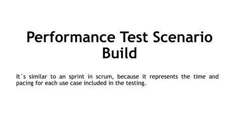 The Process Of Performance Testing POTX Technology Computing