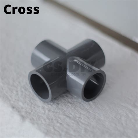 🏷️pvc Conduit Diy Fitting 20mm25mm Diy Pipe🧨joint Connector Pvc Grey
