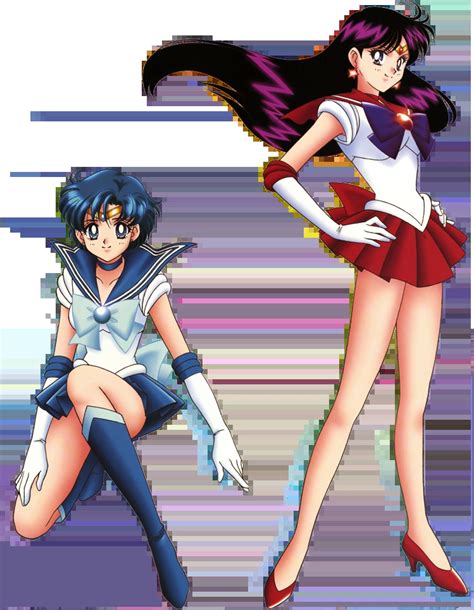 Image Sailor Moon Sailor Mercury Sailor Mars Posepng Magical Girl