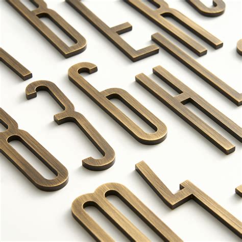 Solid Brass Lettering Bronze 7cm Passio Interiors