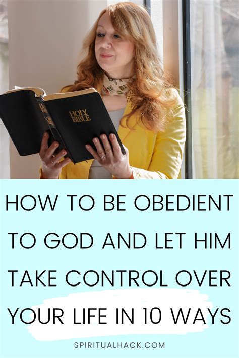 How To Be Obedient To God And Let Him Lead You - Spiritual Hack