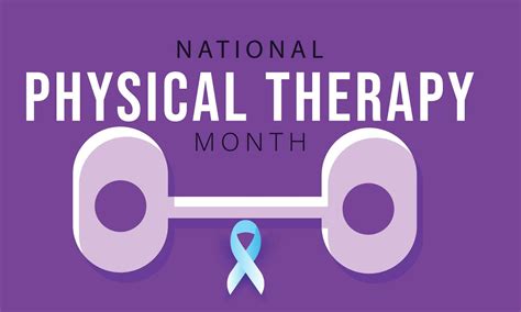 Physical Therapy Month Background Banner Card Poster Template