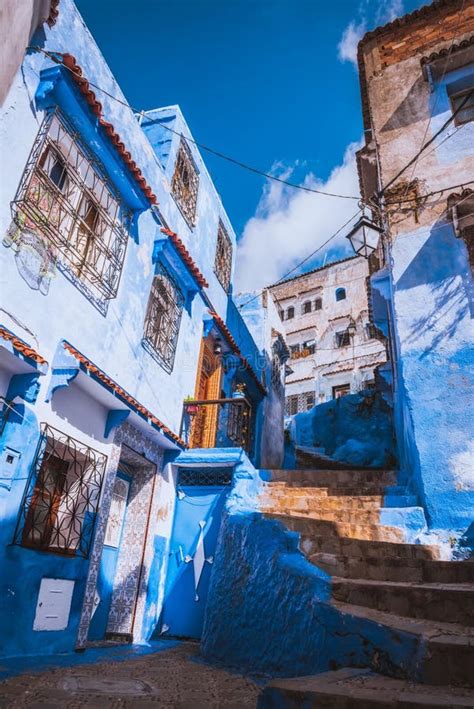 Medina Azul Bonito Da Cidade De Chefchaouen Em Marrocos África Foto De