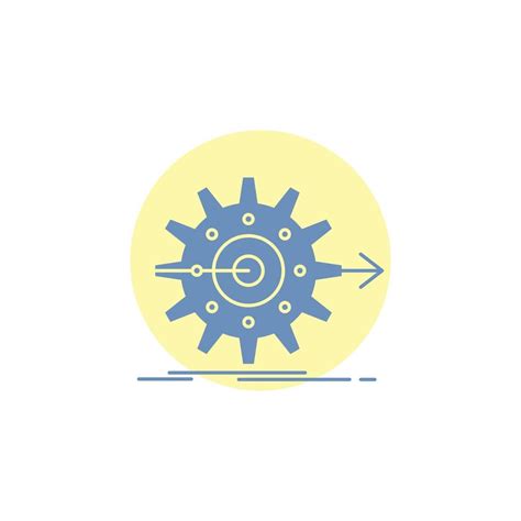 Performance Progress Work Setting Gear Glyph Icon 12943806 Vector