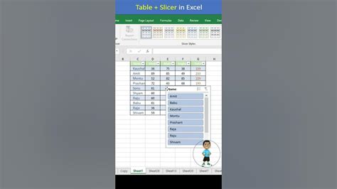 Advanced Table Slicer In Excel In Excel Excel Exceltips Exceltutorial Msexcel