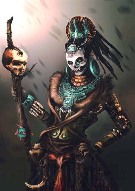 Voodoo Priesteres Kunst