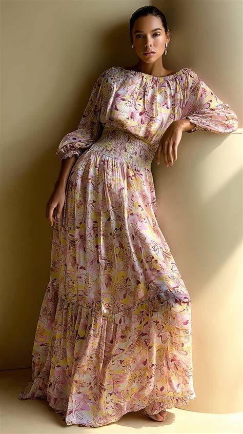 Купить Платье Парвати желто фиолетовые цветы длина макси Официальный магазин Алексея и Ольги