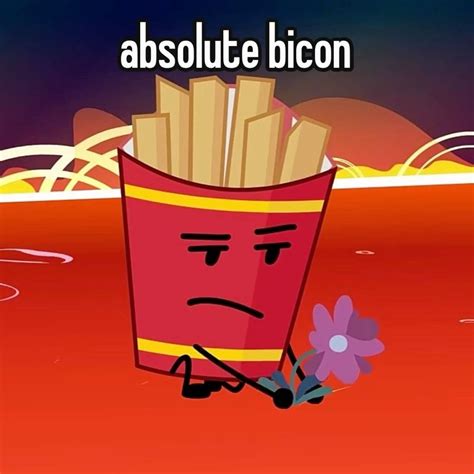 Fries Is Bisexual I Refuse To Believe Otherwise Fries Bfdi Png Happy