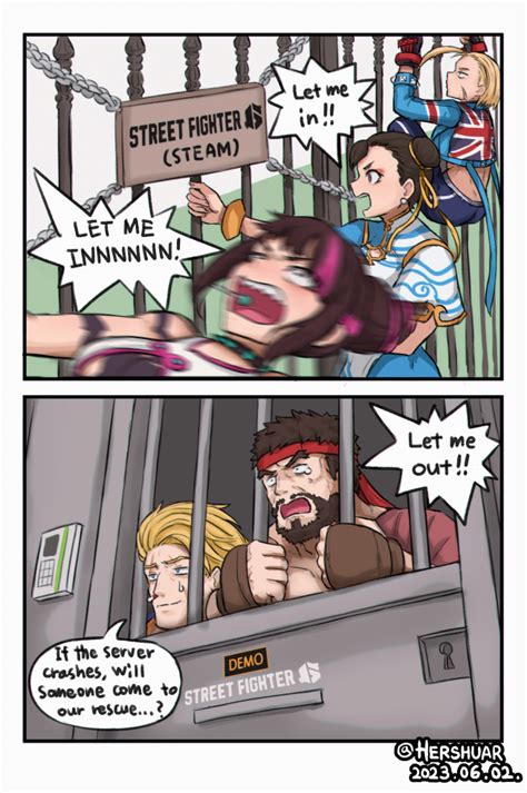 Chun Li Cammy White Han Juri Ryu And Luke Sullivan Street Fighter And 2 More Drawn By