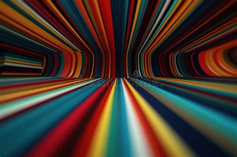 Abstract Colorful Background With Lines Stock Illustration