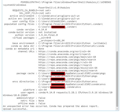 Cloning Conda Environment Failed Esri Community