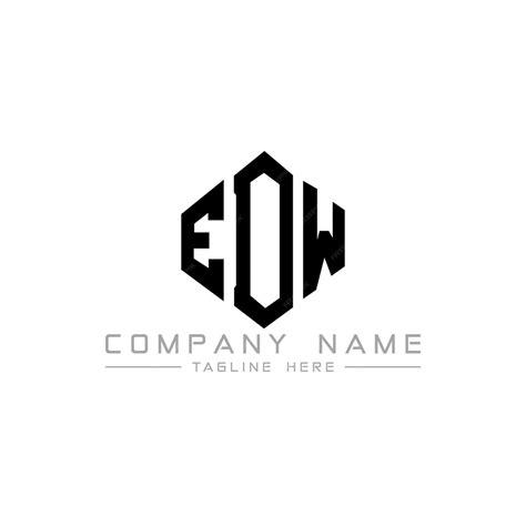 Premium Vector Edw Letter Logo Design With Polygon Shape Edw Polygon