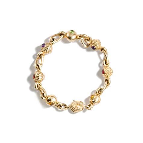 st basil s bracelet yellow gold multi gemstone cassandra goad