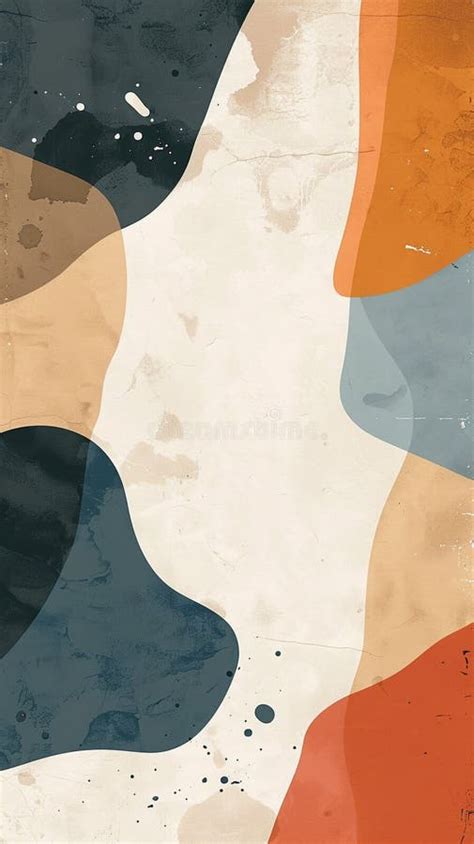 Organic Shapes Intertwining In Muted Colors Stock Illustration Illustration Of Modern Shapes