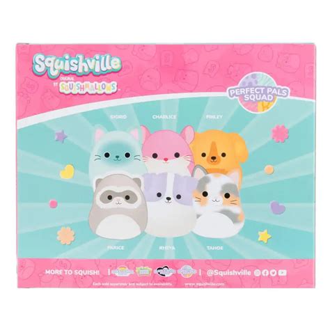 Squishville Mini Squishmallows Perfect Pals Squad 6 Db Os Plüss Figura
