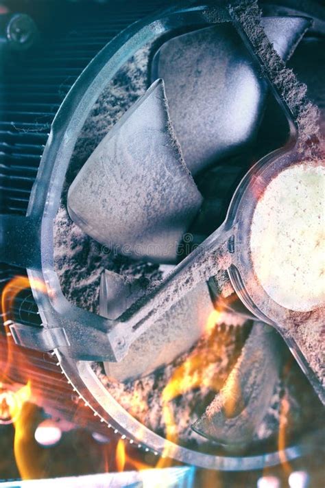 Old Computer System Unit With Dust Inside Stock Image Image Of Dusty