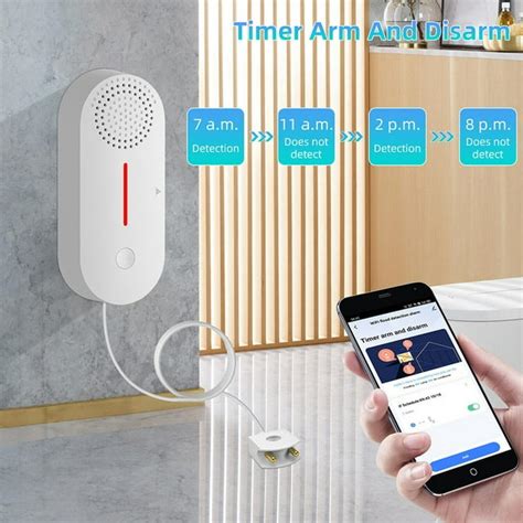 for tuya smart wifi water leak sensor detectors flood leak level overflow alarm bluetooth