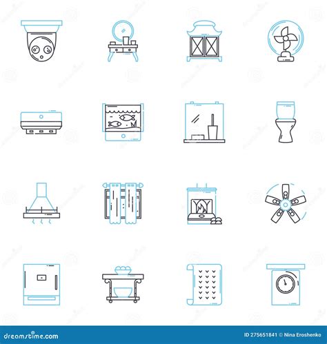 Design Center Linear Icons Set Innovation Creativity Inspiration Collaboration Solutions