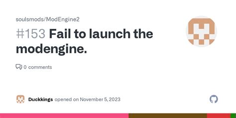 Fail To Launch The Modengine Issue Soulsmods Modengine Github