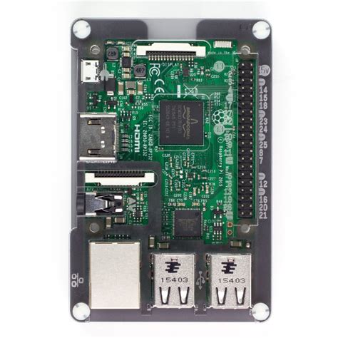Кутия за raspberry pi 3 pimoroni pibow coupé ninja erelement