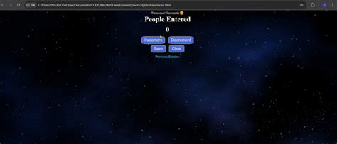 Developed People Entries App Using Html Css And Javascript M