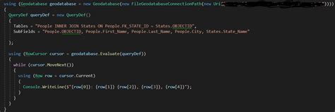 Solved How To Perform Multi Table Join Using Querydef Esri Community
