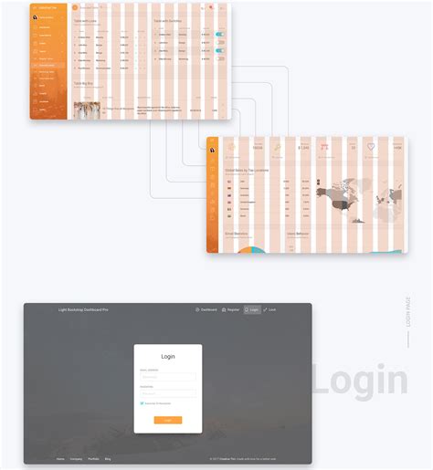 light bootstrap dashboard pro on behance