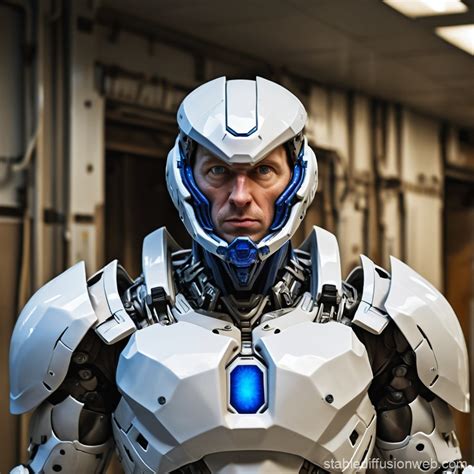 Doom Inspired Tech Armor Warrior Stable Diffusion Online