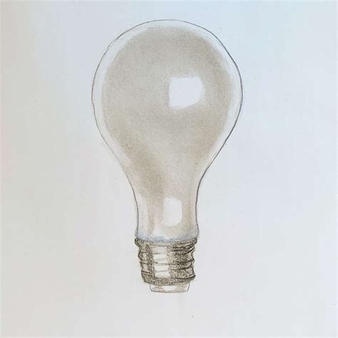 How To Draw A Lightbulb With Shading Tips Basicdraw