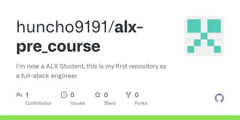 GitHub Huncho9191 Alx Pre Course I M Now A ALX Babe This Is My First Repository As A Full