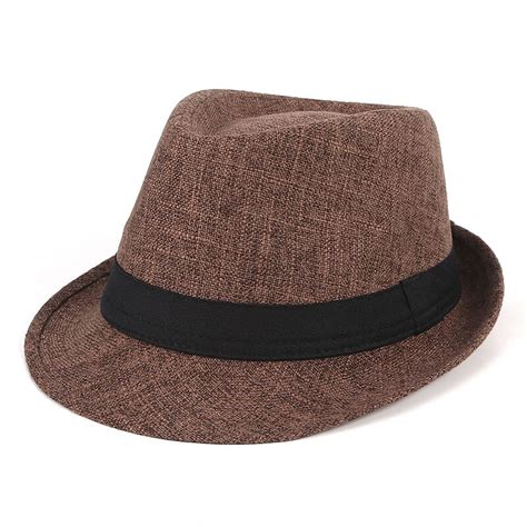 Autumn Fedora Hat Men Winter Casual Short Brim Cha Grandado