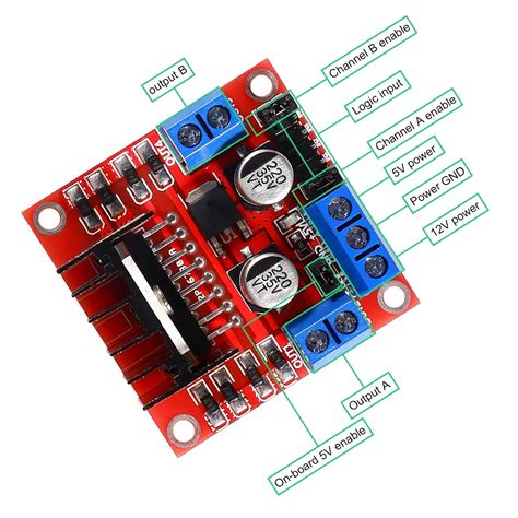 L298n Motor Driver Board L298 Module For Arduino Dual H Bridge Dc
