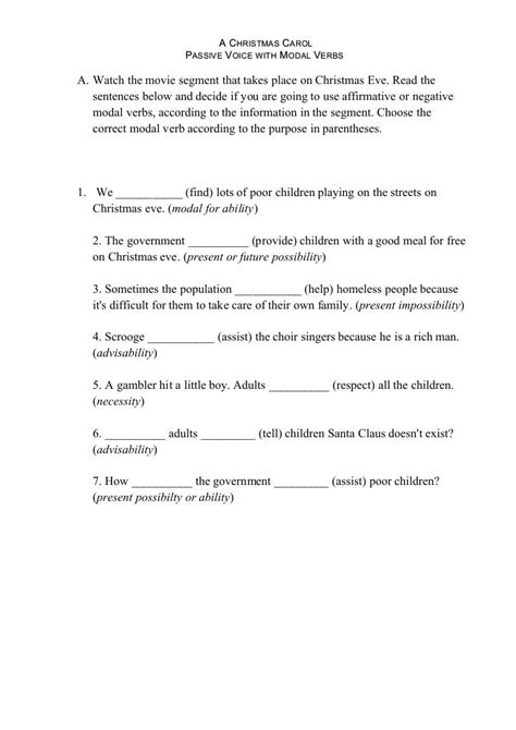 Passive Voice Modal Verbs Exercises Dsaechrome