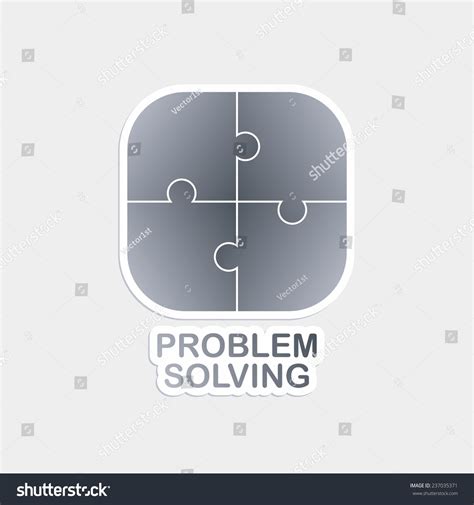 Problem Solving Logo Theme Stock Vector Royalty Free 237035371
