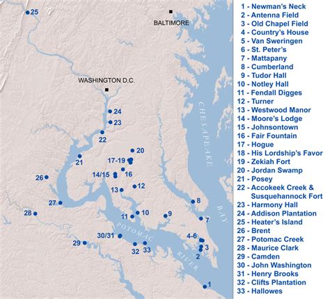 Potomac River Map