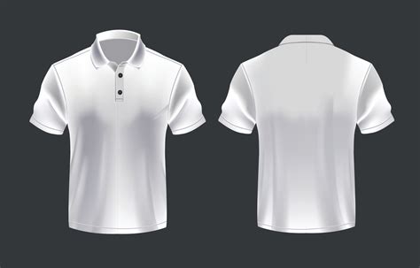 Simple 3d White Polo Shirt Template 22274861 Vector Art At Vecteezy