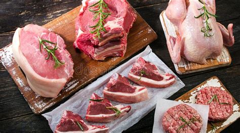 Different Types Of Raw Meat Stock Photo Image Of Gourmet Meat