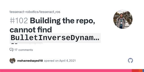 Building The Repo Cannot Find BulletInverseDynamics Float Issue Tesseract Robotics