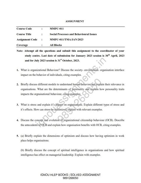 IGNOU MMPC 11 Solved Assignment 2023 English Medium IGNOU Solved Assignment 2024 25 Download Pdf