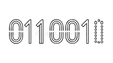 Binary Code Sequence Digital Technology And Data Vector Design