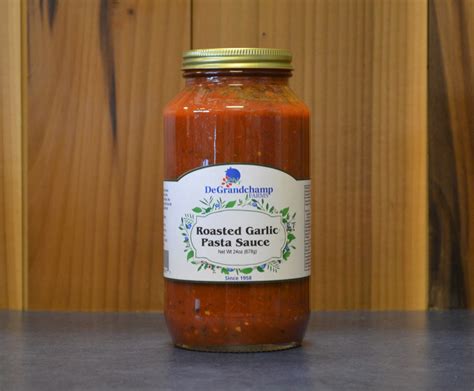 Roasted Garlic Pasta Sauce Degrandchamp Farms